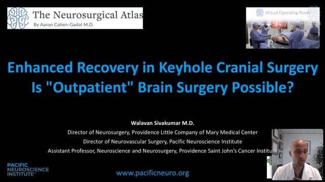 Enhanced Recovery in Keyhole Cranial Surgery: Is “Outpatient” Brain ...