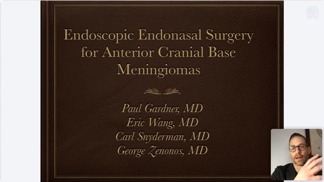 Endoscopic Endonasal Surgery for Anterior Cranial Base Meningiomas ...